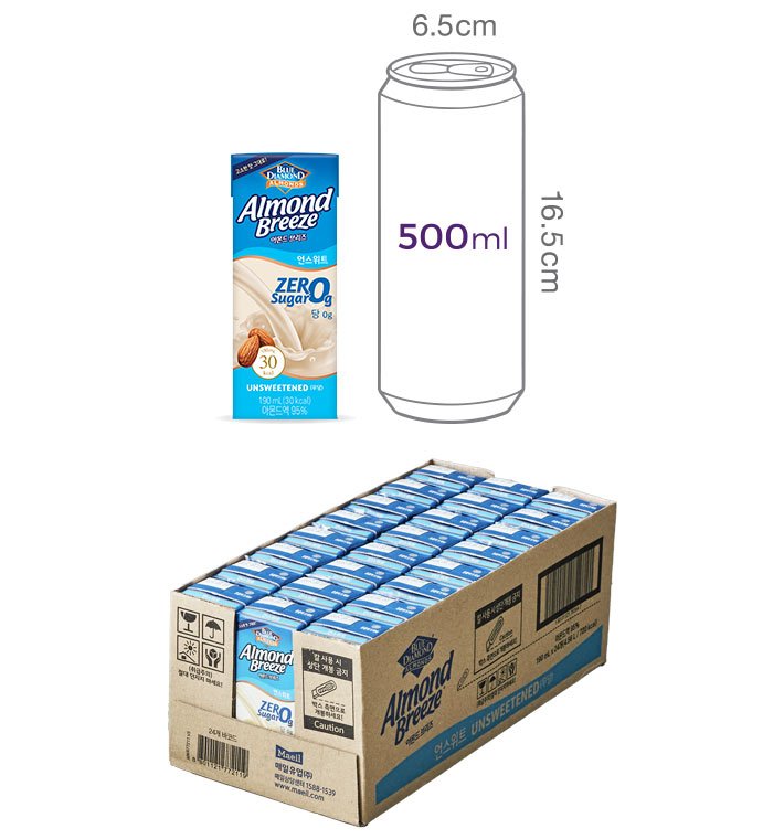 [매일] 아몬드 브리즈 2종 (190mL X 24팩) - 마켓컬리